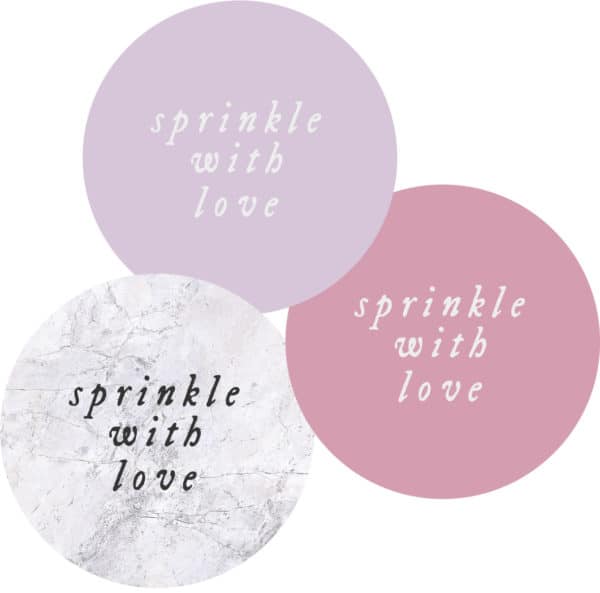 Sprinkle with Love Sticker Clear Confetti Packets – Wedthing
